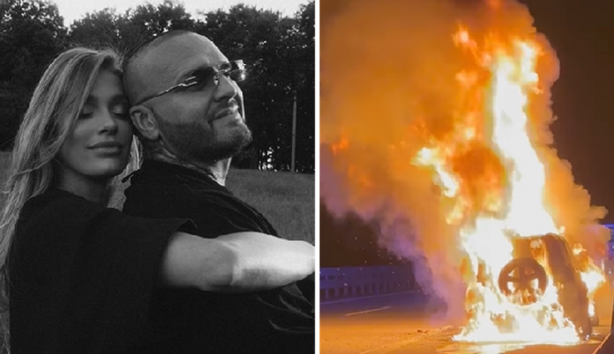Exploze auta na dálnici: Rytmus unikl smrti o vlásek. Auto se mu za ...